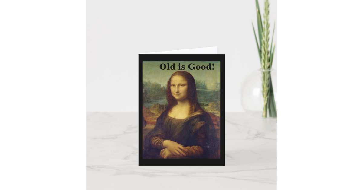 Mona Lisa Birthday card | Zazzle