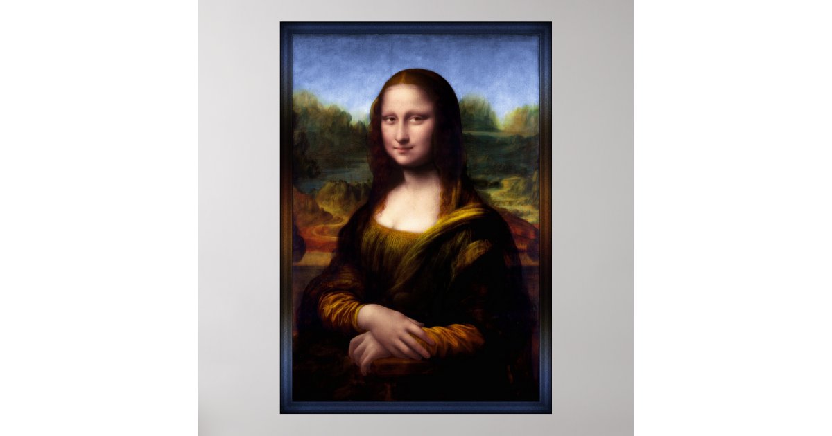 Mona Lisa (Portrait of Lisa Gherardini) Poster | Zazzle