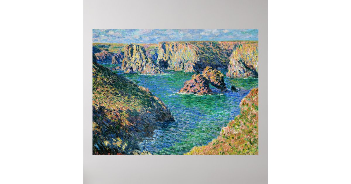 Monet - Port Donnant, Belle Ile, Poster | Zazzle Monet - Port Donnant, Belle Ile, Poster | Zazzle
