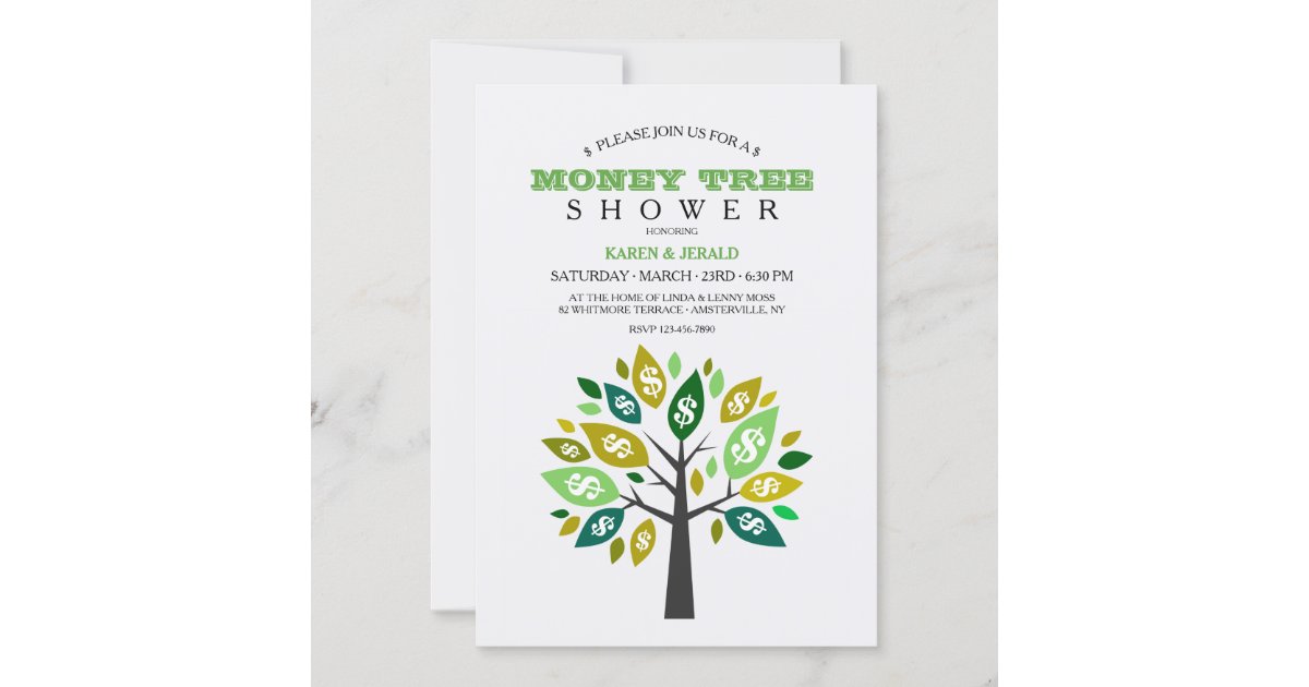 Money Tree Shower Invitation | Zazzle