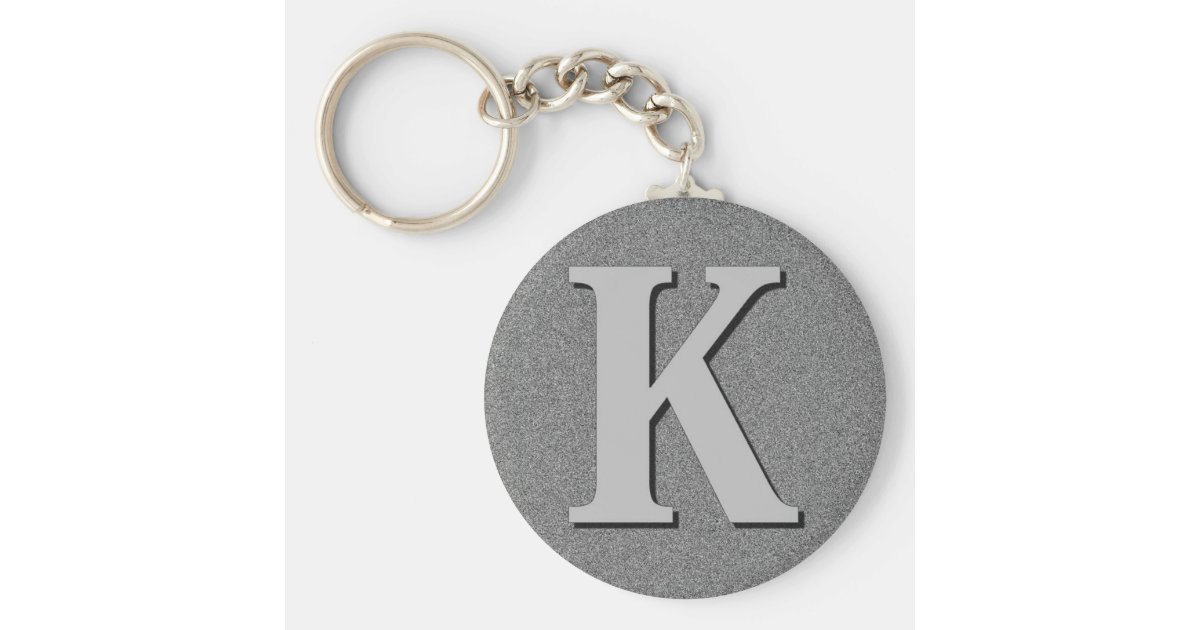 Monogram Letter K Key Ring | Zazzle.co.uk
