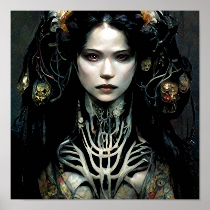 Monster Queen Horror Gothic Sci-Fi Poster | Zazzle