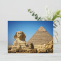Monuments | Sphinx & Pyramid of Egypt Thank You Card | Zazzle