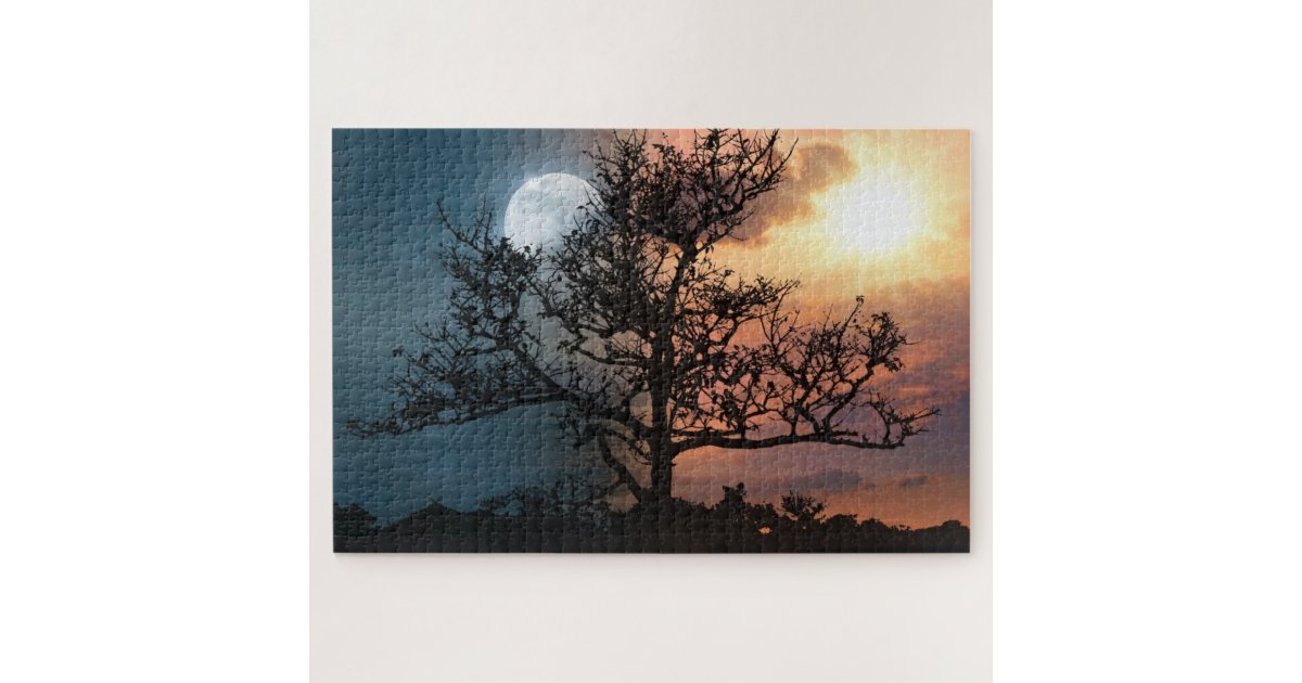 Moon And The Sun Jigsaw Puzzle | Zazzle