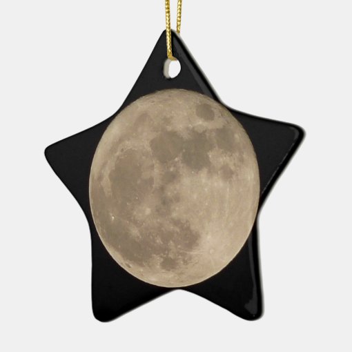 Moon Ornament Full Moon Decoration Lunar Gifts | Zazzle