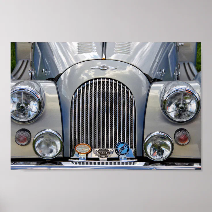 Morgan Classic Sports Car Poster | Zazzle