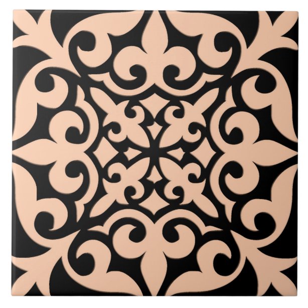 Pink Moroccan Decorative Ceramic Tiles | Zazzle.co.uk