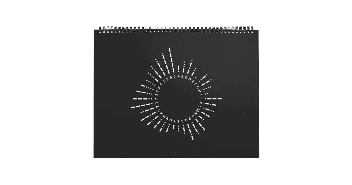 Morse Code Alphabet Calendar | Zazzle