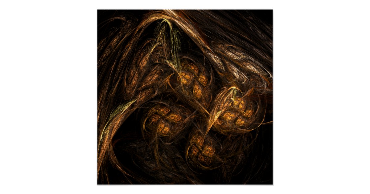 Mother Earth Abstract Art Poster | Zazzle