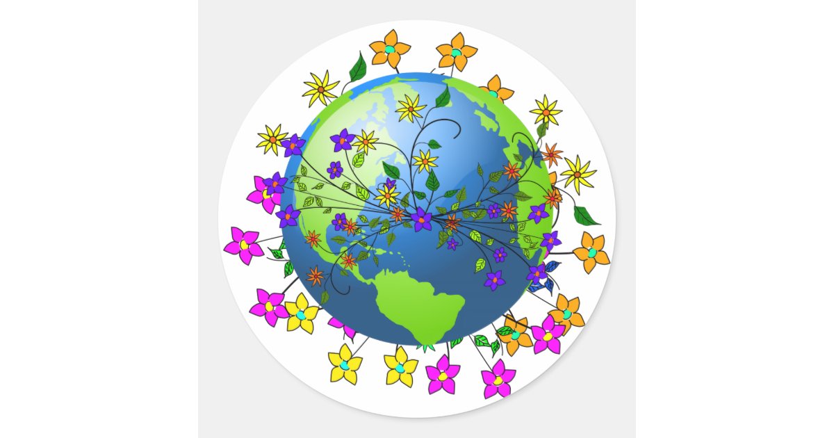 Mother Earth Classic Round Sticker | Zazzle