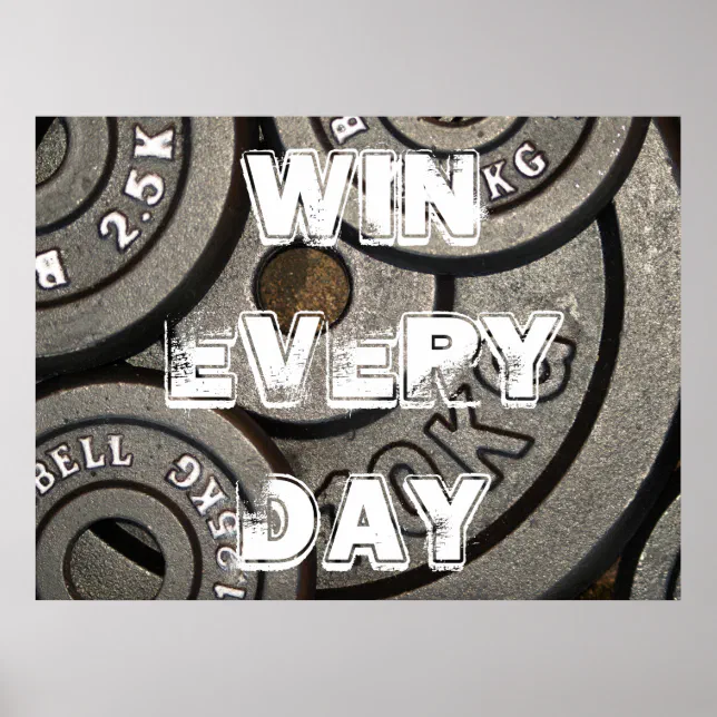 Motivational Weight Lifting and Training Poster | Zazzle