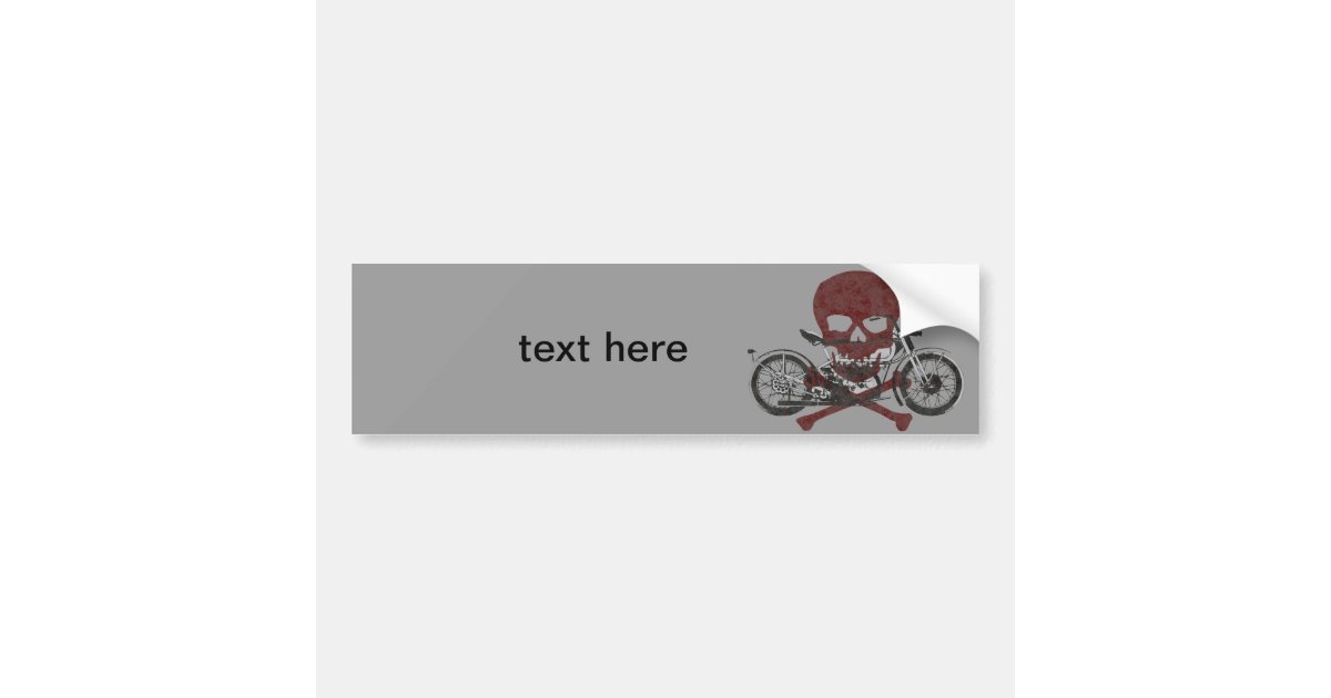 Motorcycle Bumper Sticker | Zazzle