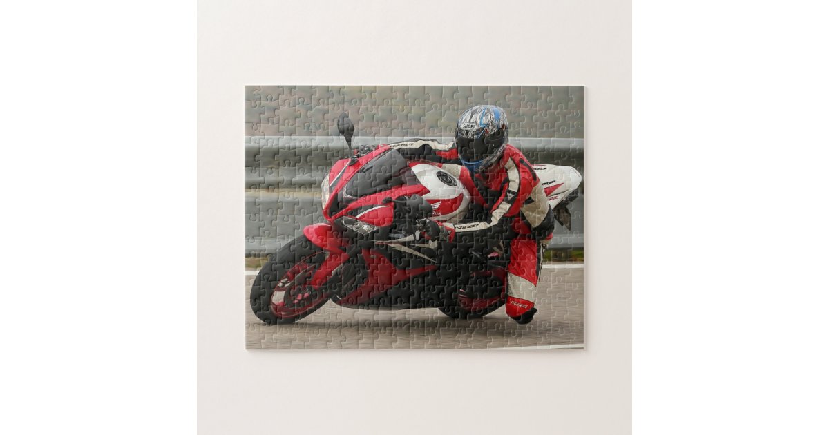 MOTORCYCLE MOTORCYCLE JIGSAW PUZZLE | Zazzle