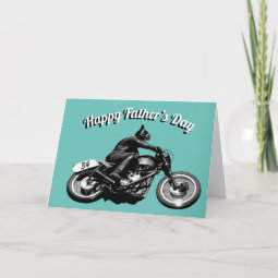Motorcyclist Fathers Day Card | Zazzle