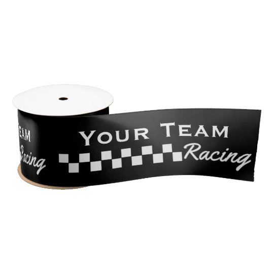Motorsports Racing Team Ribbon Satin Ribbon | Zazzle.co.uk