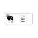 Mouflon sheep cartoon illustration rubber stamp | Zazzle