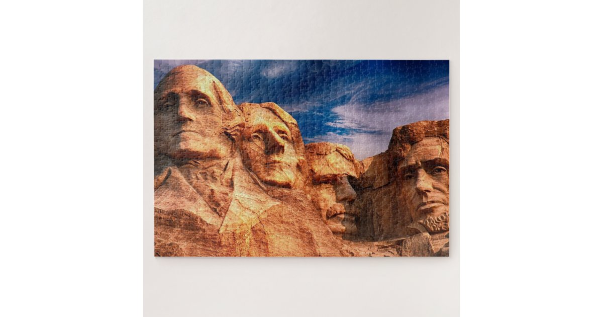 Mount Rushmore Sculpture Monument Landmark Jigsaw Puzzle | Zazzle