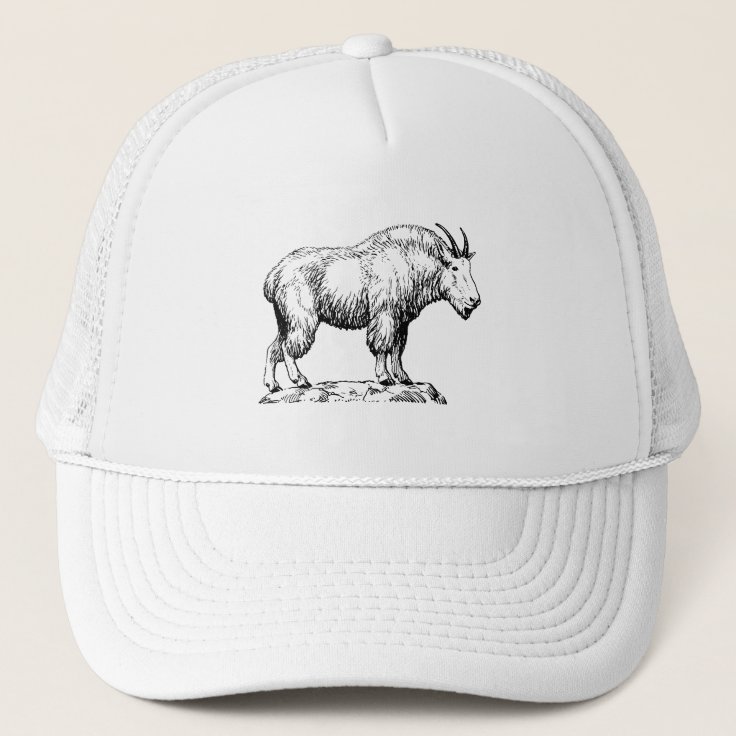 Mountain Goat Trucker Hat | Zazzle