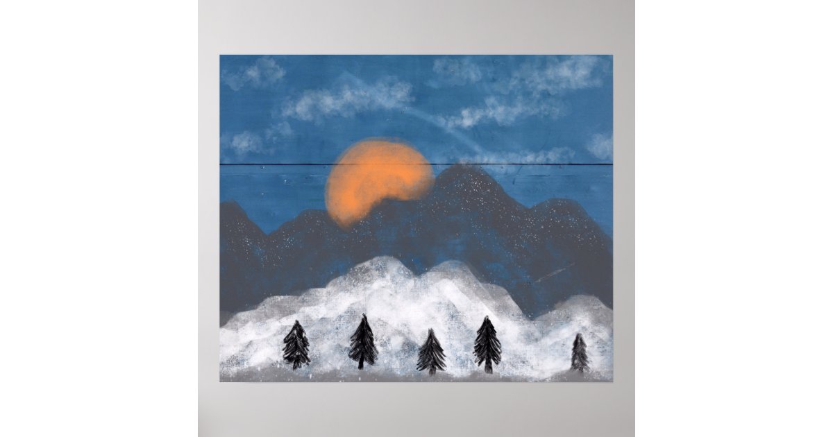 Mountains Poster | Zazzle