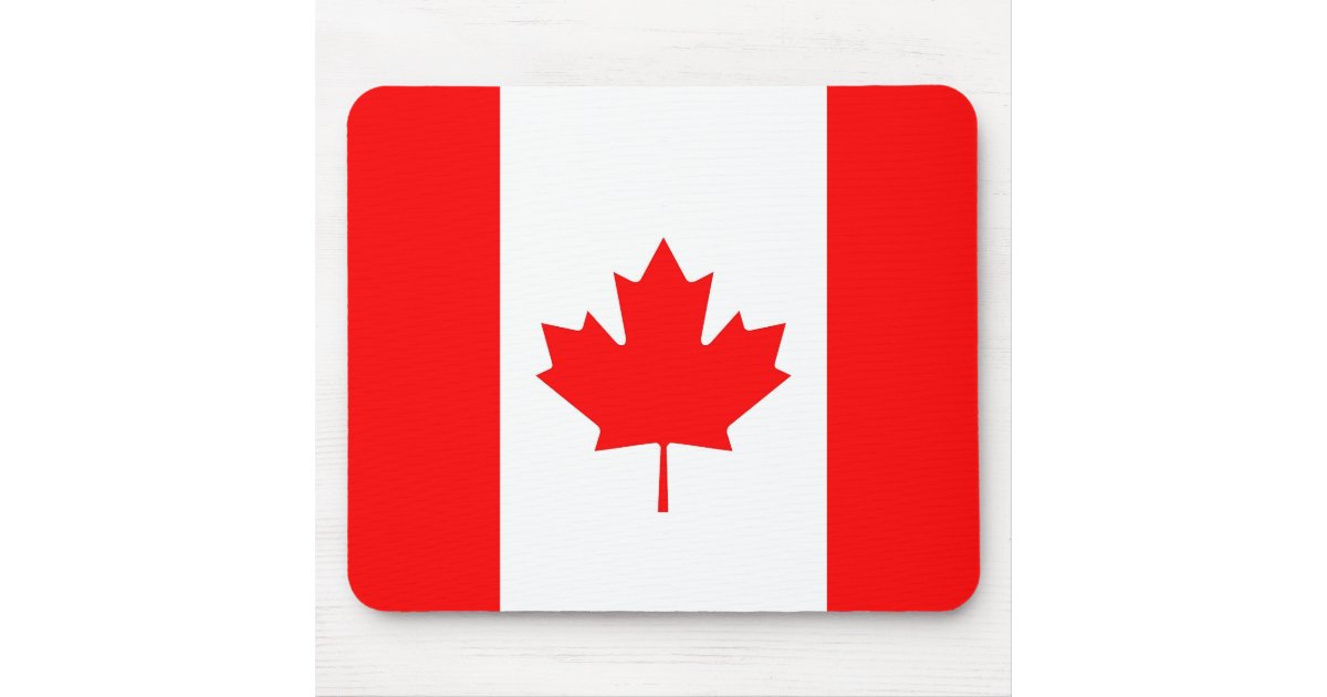 Mousepad with Flag of Canada | Zazzle