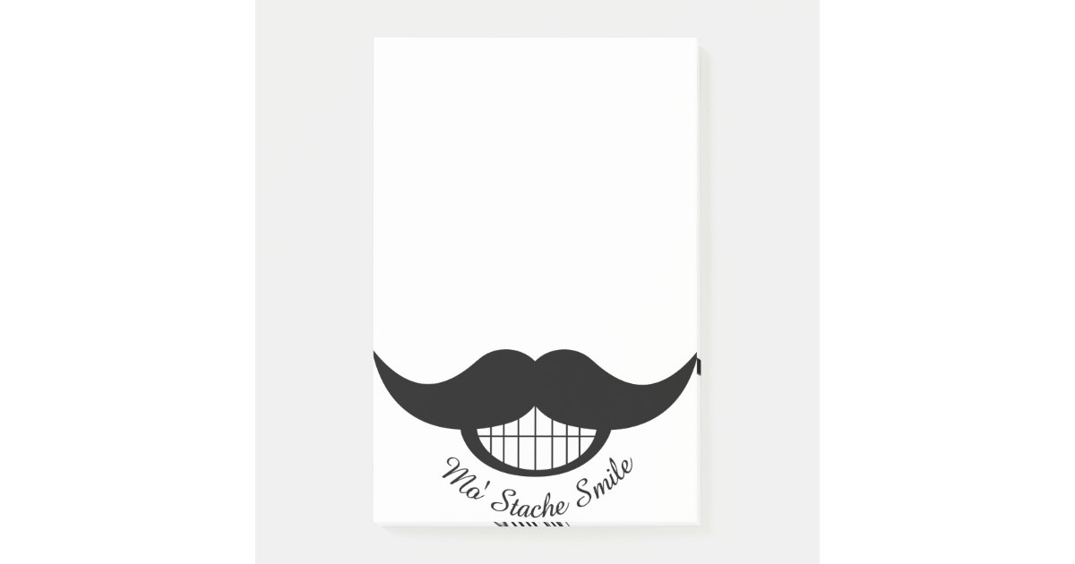 Moustache Smile Post-it Notes | Zazzle