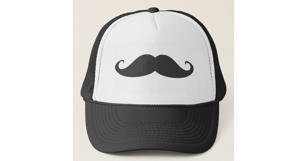 Moustache Trucker Hat | Zazzle