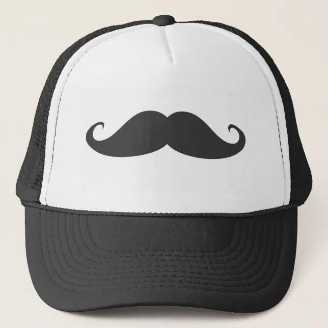 Moustache Trucker Hat | Zazzle