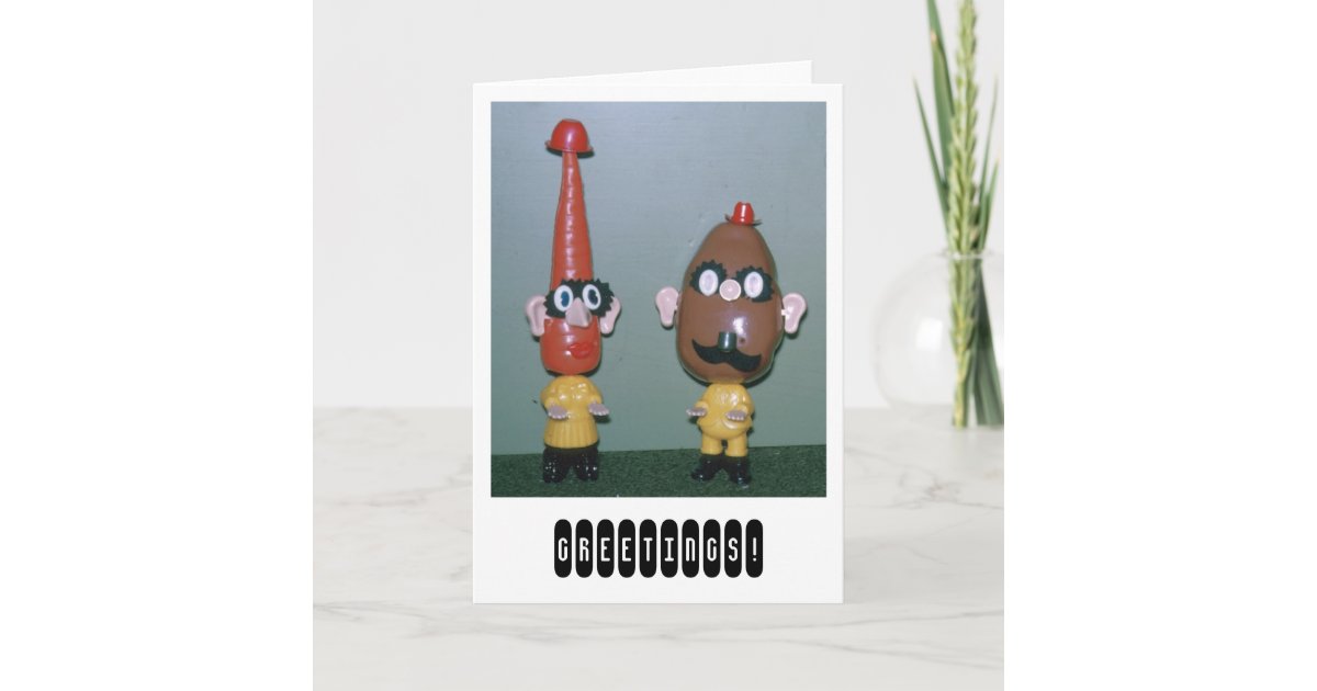 Mr. Potato Head Card | Zazzle