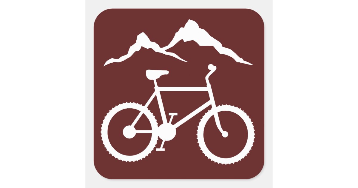 MTB Trail Marker Stickers | Zazzle