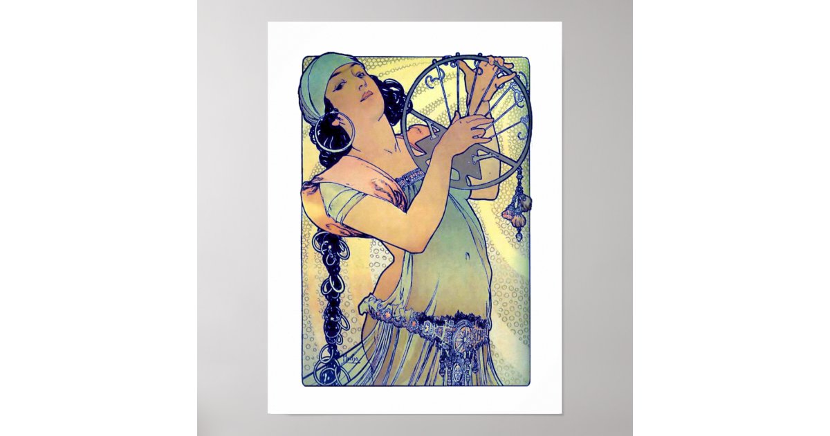 Mucha Gypsy girl Poster | Zazzle