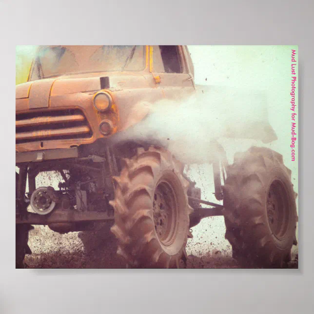 Mud Bogging 4x4 Truck Poster | Zazzle
