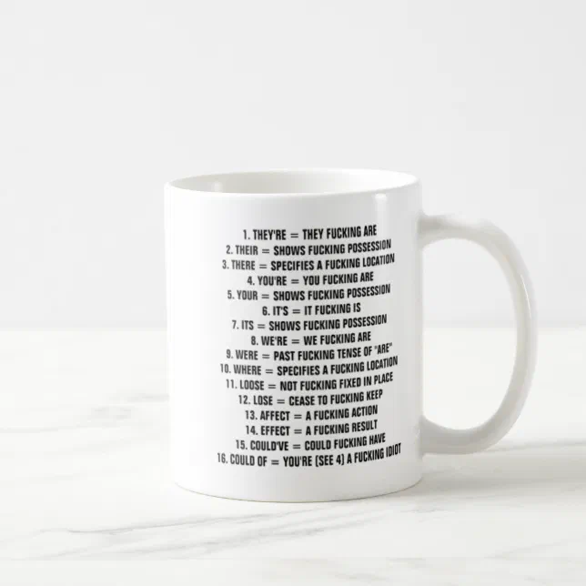 Mug Guide To Grammar | Zazzle