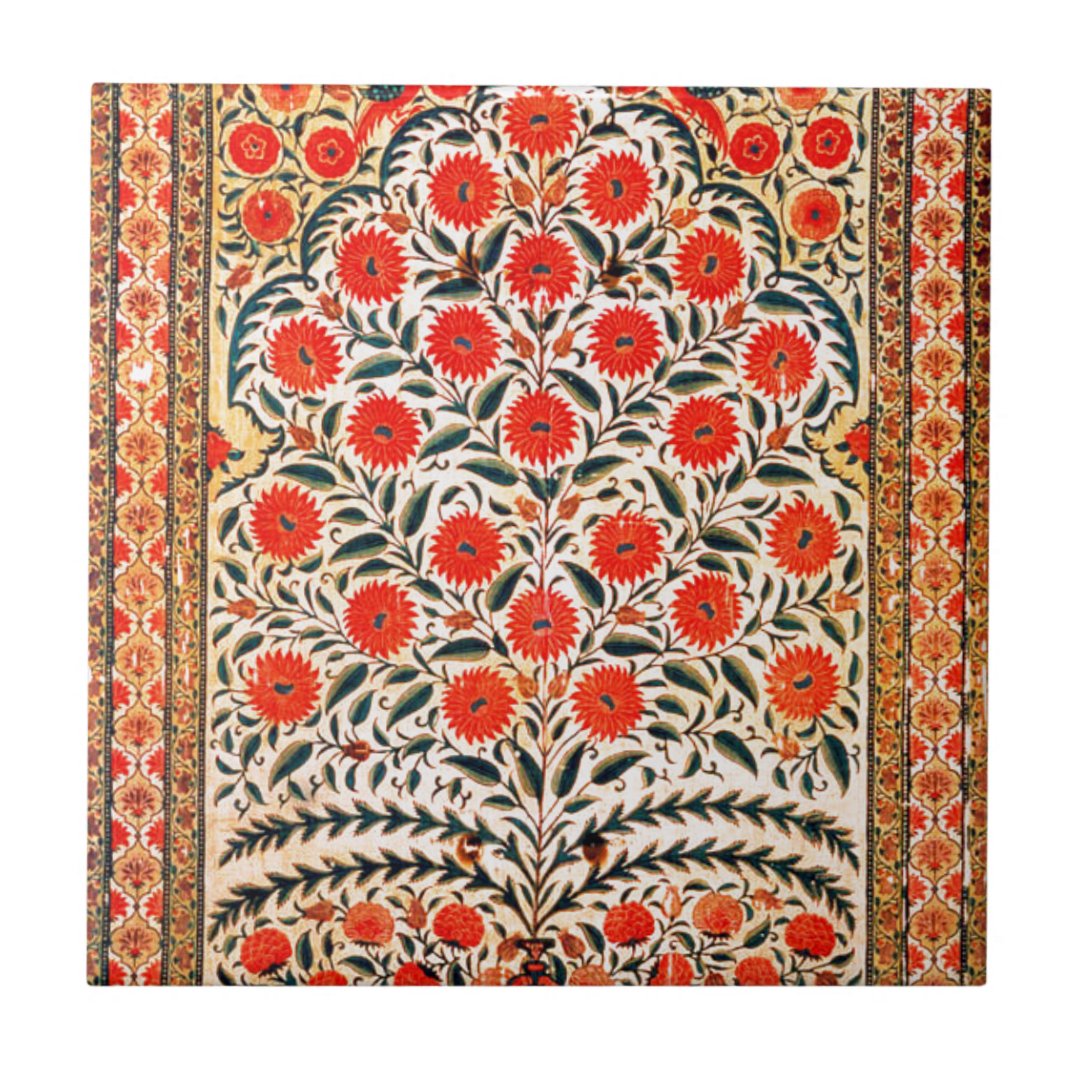 Mughal Art Tile | Zazzle