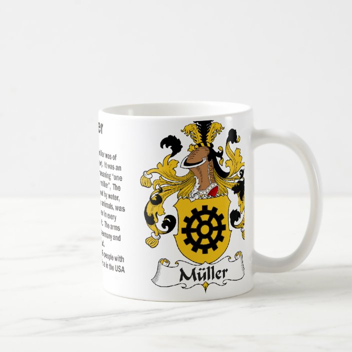 Muller Family Crest mug | Zazzle.co.uk