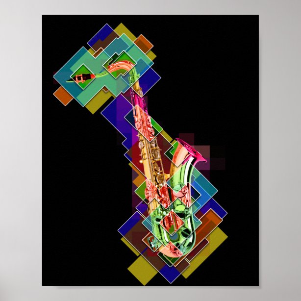Saxophone Posters & Prints | Zazzle UK