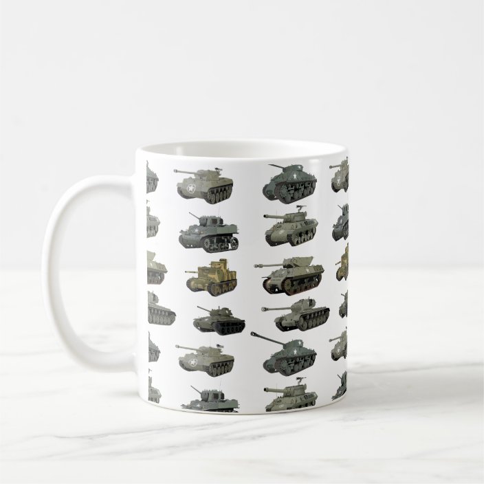 Multiple American WW2 Tanks and Armoured Vehicles Coffee Mug | Zazzle.co.uk