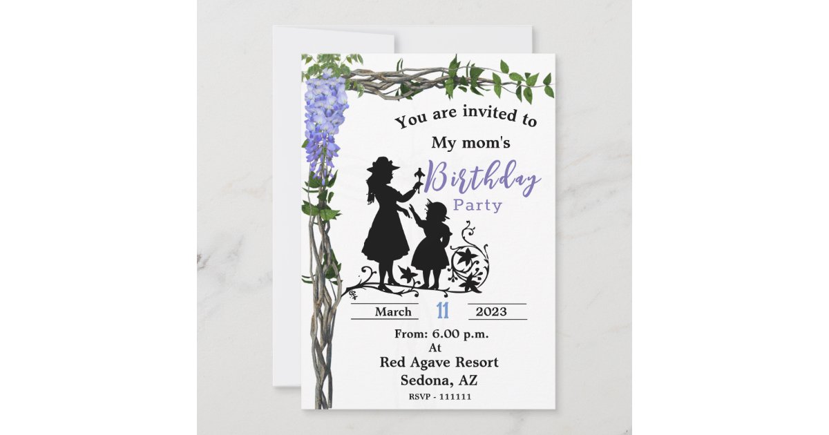 Mum's birthday Invitation | Zazzle