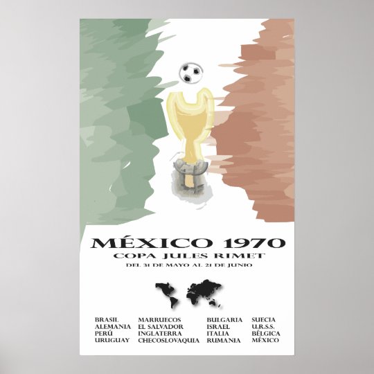 Mundial Mexico 70 Poster | Zazzle.co.uk