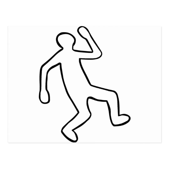 Murder Victim Outline Postcard | Zazzle.co.uk