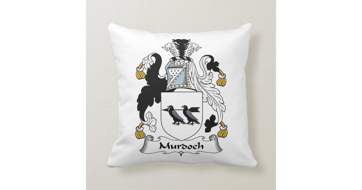 Murdoch Family Crest Cushion | Zazzle.co.uk