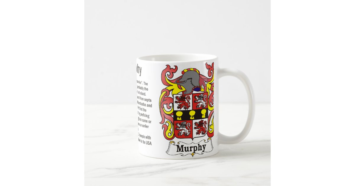 Murphy Family Crest on a mug | Zazzle