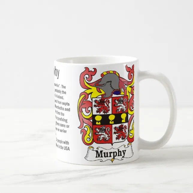 Murphy Family Crest on a mug | Zazzle