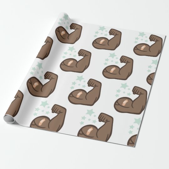 Muscle Man Wrapping Paper | Zazzle.co.uk