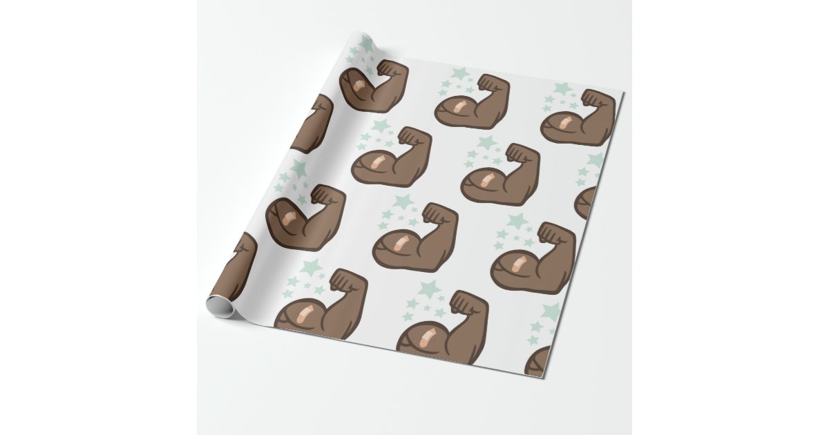 Muscle Man Wrapping Paper | Zazzle