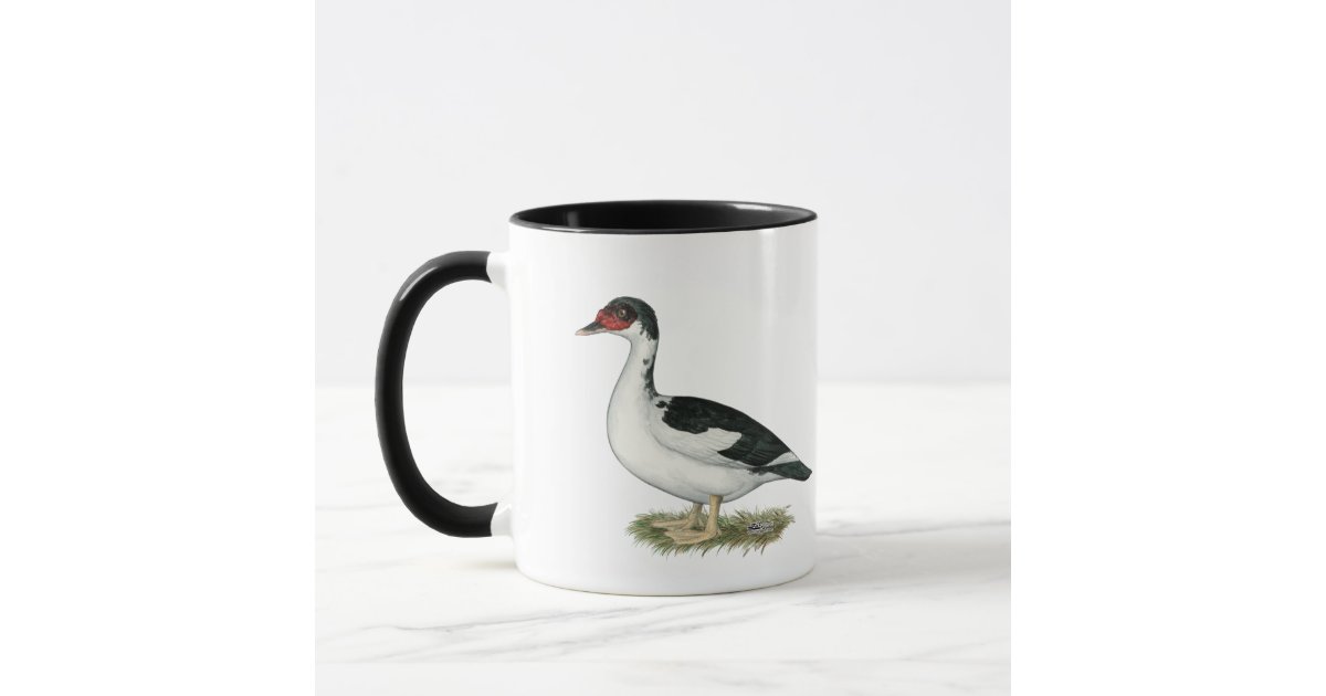 Muscovy Black Pied Duck Mug | Zazzle