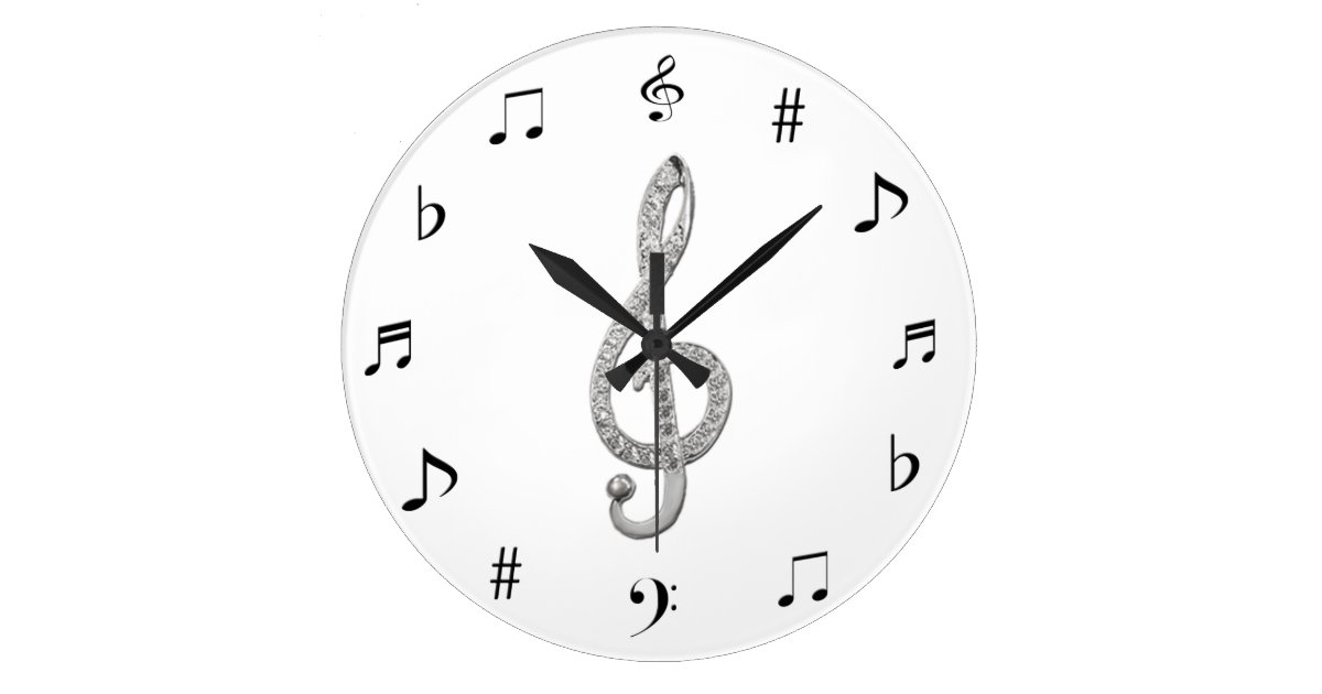 Music Clock | Zazzle.co.uk