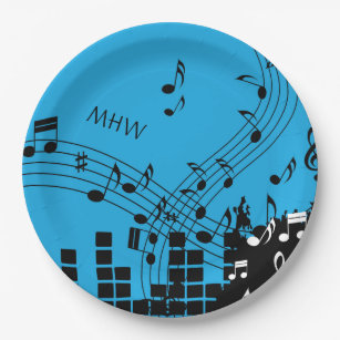 Musical Notes Plates | Zazzle UK