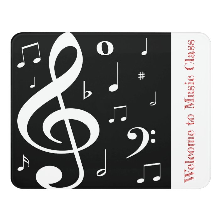 Music Notes Door Sign | Zazzle.co.uk