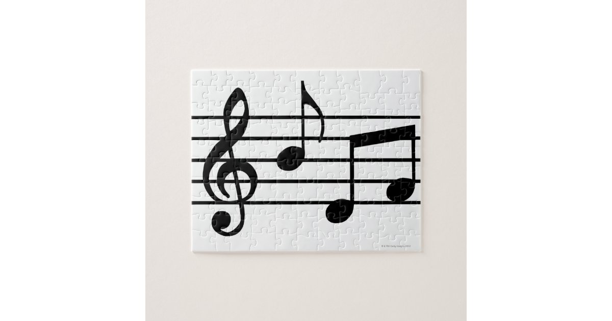 Music Notes Jigsaw Puzzle | Zazzle