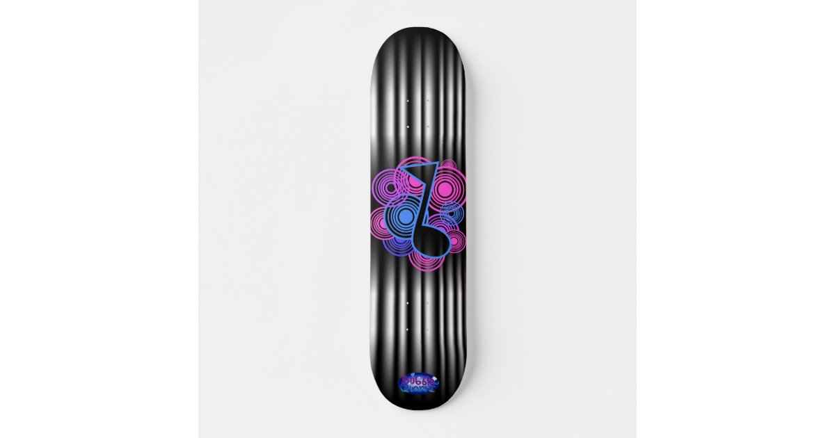 Music notes skateboard | Zazzle